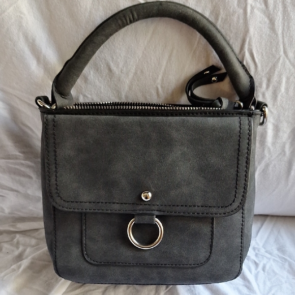 Bags | Elegant Gray Handbag | Poshmark